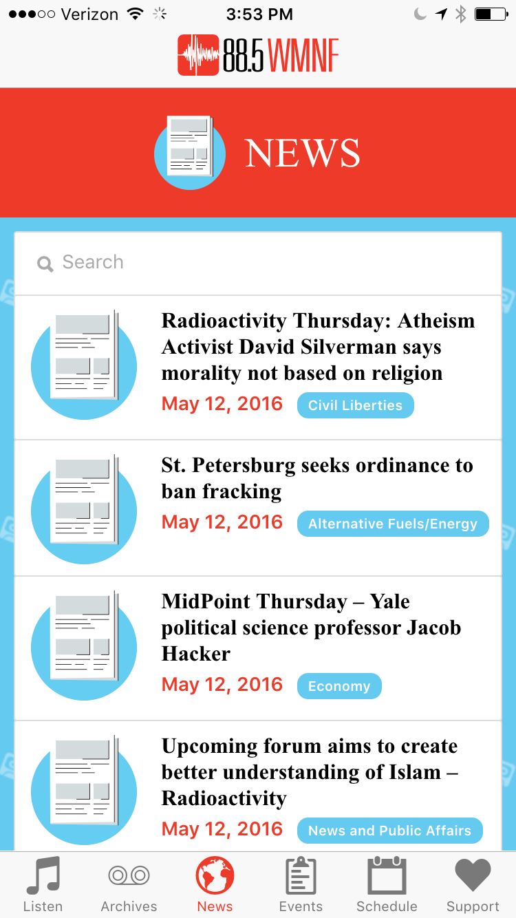 Get the New WMNF App! Listen to Anything, Anywhere - WMNF 88.5 FM