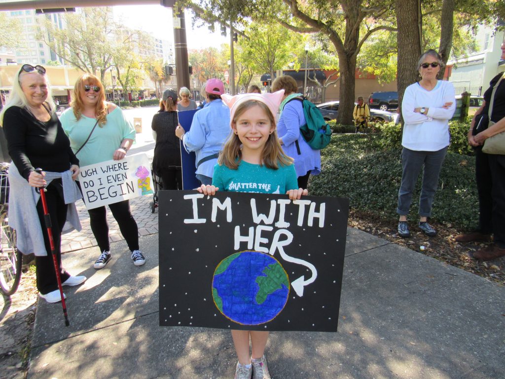 Signs from The Women's Rally 2018 in St. Pete - WMNF 88.5 FM