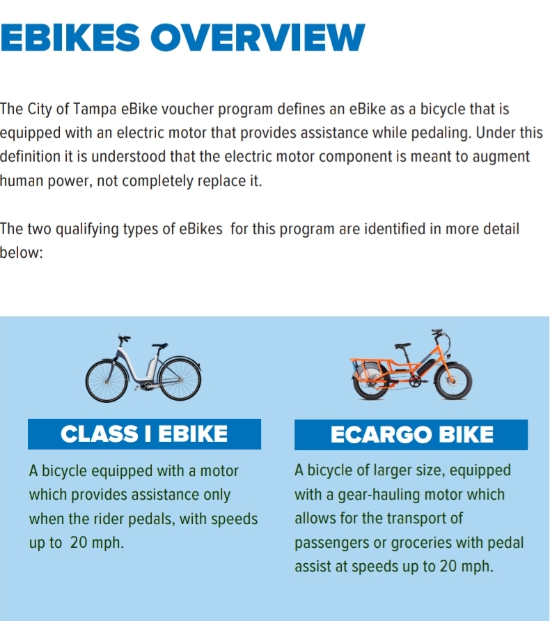 City of Tampa offering vouchers for eBikes this week - WMNF 88.5 FM