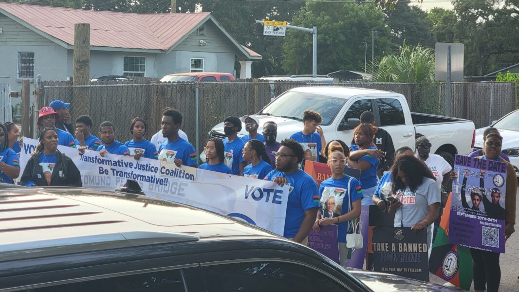 WMNF | "Stay Woke" Bus Tour stops in East Tampa for voting rights rally ...