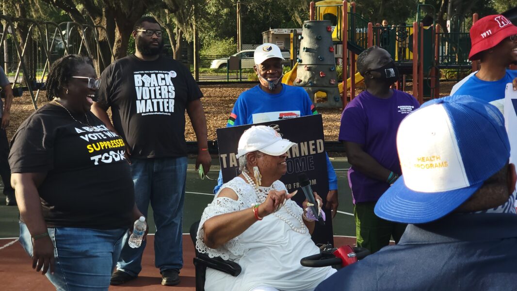 WMNF | "Stay Woke" Bus Tour stops in East Tampa for voting rights rally ...