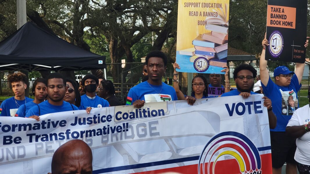 WMNF | "Stay Woke" Bus Tour stops in East Tampa for voting rights rally ...