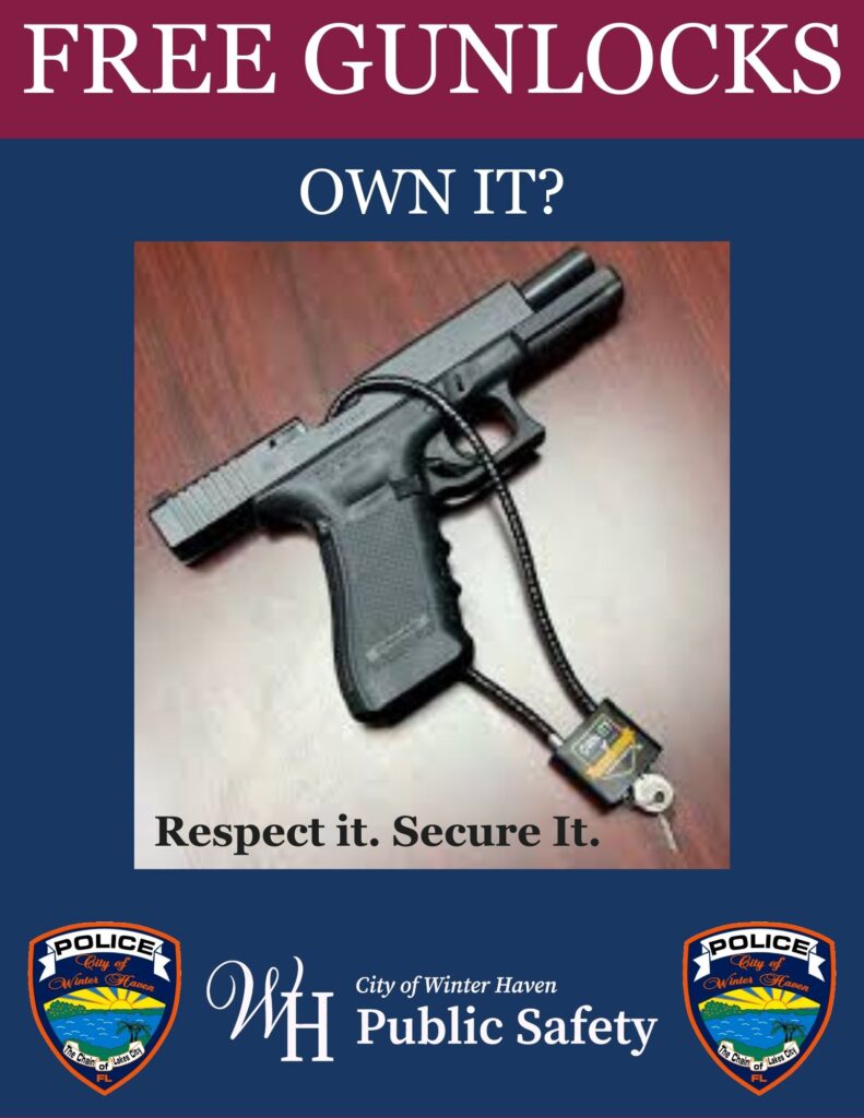 The Winter Haven Police Department is giving away gun locks - WMNF 88.5 FM