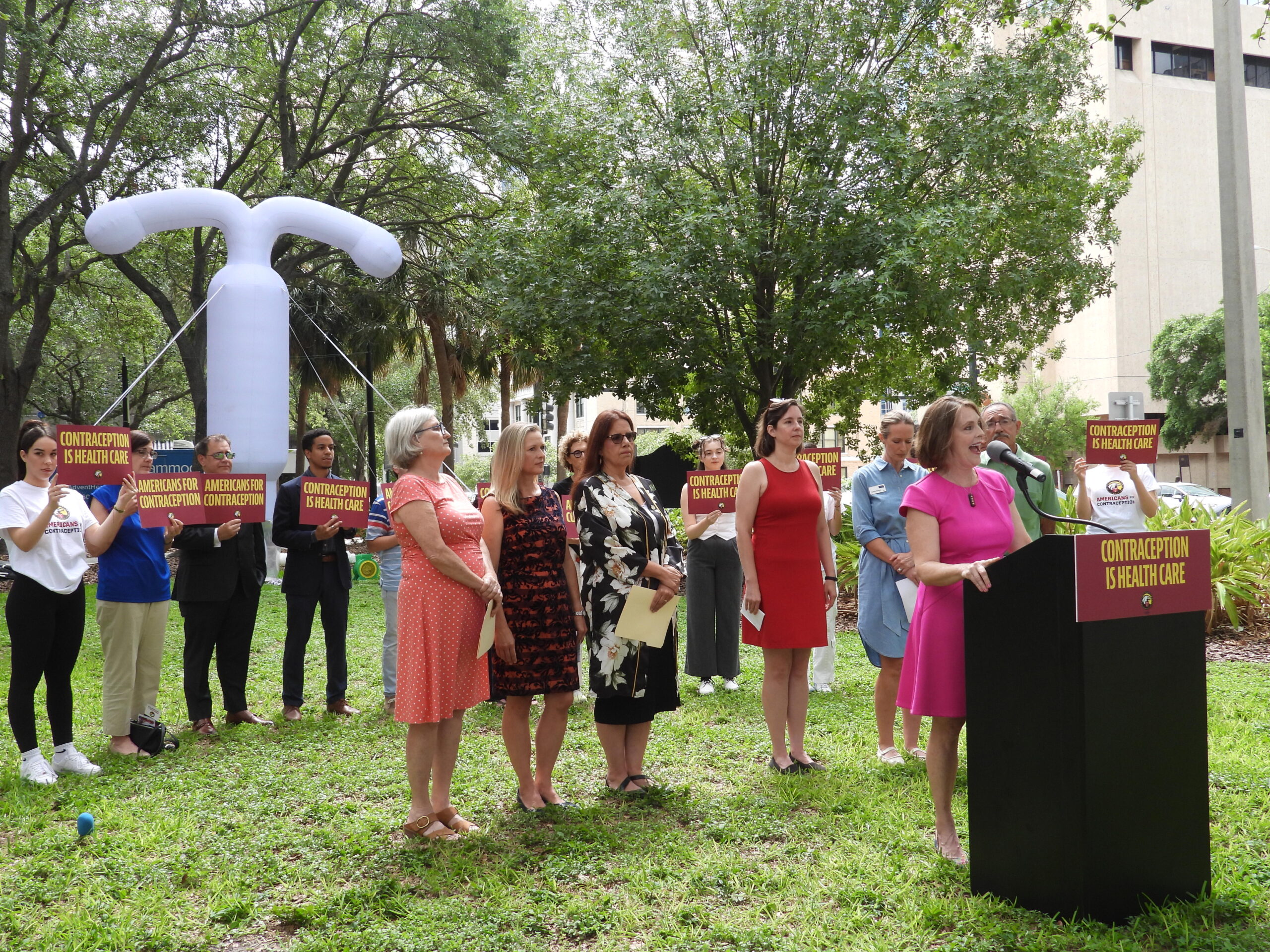 20-foot inflatable IUD arrives in Tampa - WMNF 88.5 FM